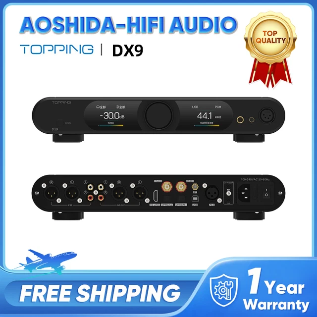 TOPPING DX9 15TH Anniversary Flagship AK4499EQ Chip DAC & Headphone ...