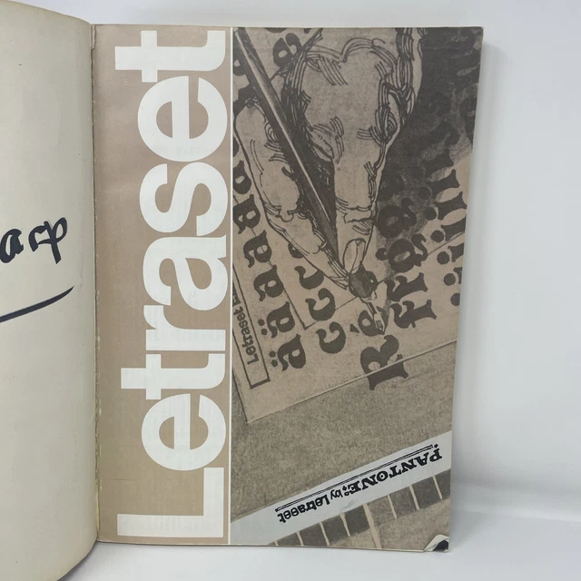 PANTONE LETRASET 1977 Book Catalog Fonts Graphic Design £11.80 ...