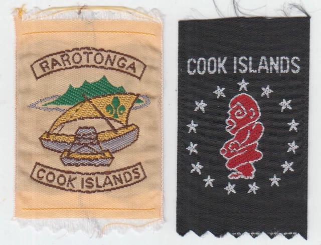 BOY SCOUT BADGES RAROTONGA + COOK ISLANDS black £0.99 - PicClick UK