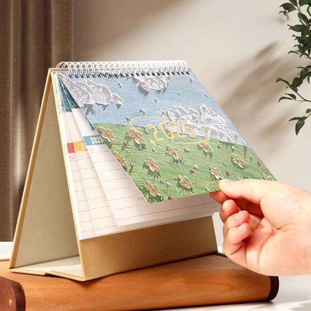 2025 MONTHLY DESK Calendar with Notes and Monthly Plan Space for Home ...