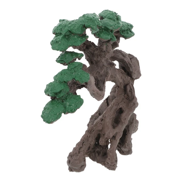 AQUARIUM TREE HIDEOUT Aquarium Realistic Tree Decor Betta Hideout Fish ...