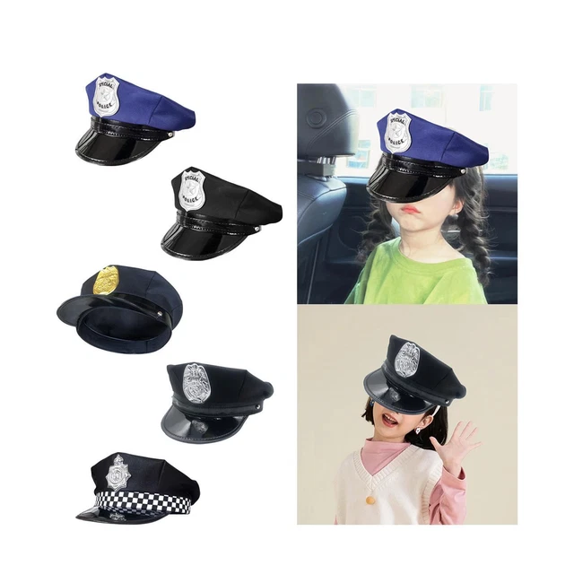 CHILDREN POLICE HAT Kids Cap Photographic Role Play Cosplay Headwear ...