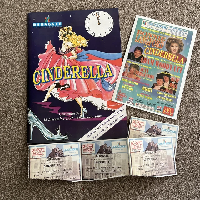 CINDERELLA THEATRE BROCHURE And Flyer For Northampton Derngate 1992 £4. ...
