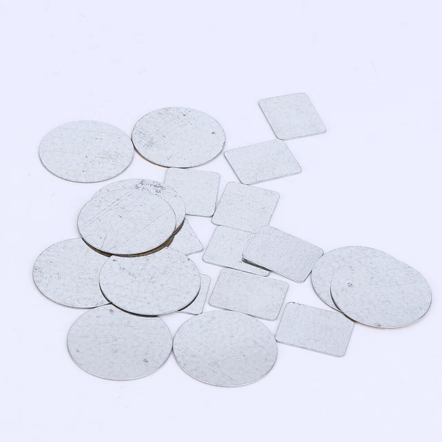 20 PCS DIY Sub-package Plate Iron Sheet Permanent Adhesive Stickers £5. ...