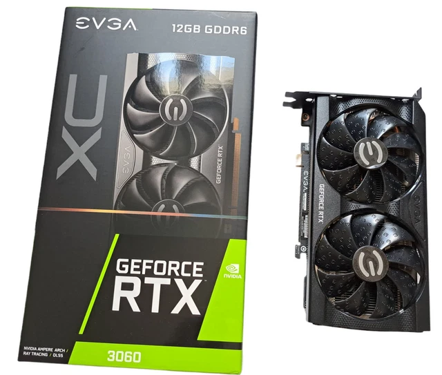 EVGA NVIDIA GEFORCE RTX 3060 XC 12GB GDDR6 Graphics Card Flawless ...