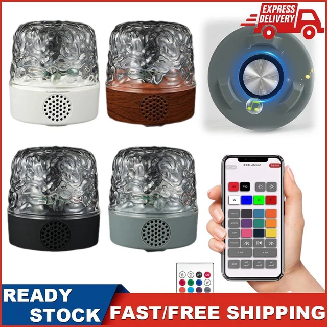 DYNAMIC OCEAN WAVE Projector Lamp with Bluetooth-Compatible Speaker ...