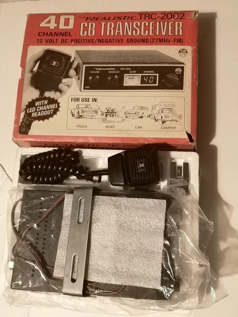 RARE VINTAGE REALISTIC TRC-2002 CB Radio 40 Channel £47.48 - PicClick UK