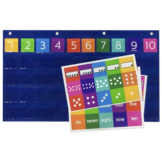 WALL MOUNT PRESCHOOL Schedule Pocket Chart Chart Board Kids Calendar ...