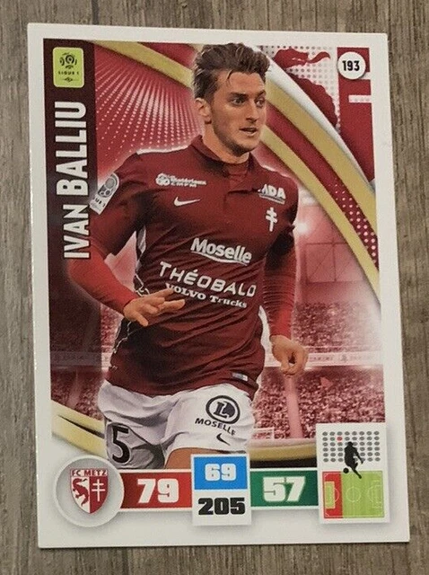 193 IVAN BALLIU # ALBANIA FC.METZ CARD ADRENALYN Ligue 1 2017 PANINI $4 ...