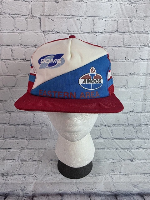 AMOCO DOME 3 Stripe Trucker Cap Vintage Snapback Gas Petroleum $185.00 ...