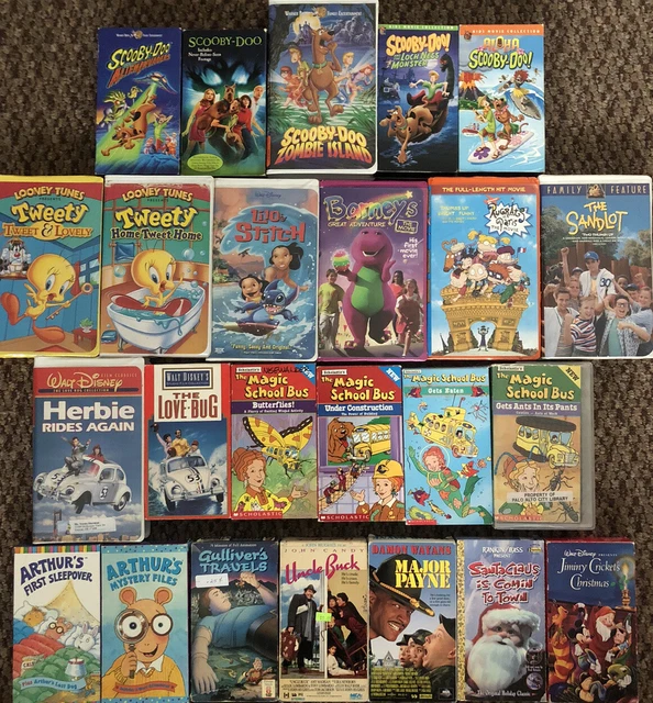 90’S KIDS RARE Huge Vhs Lot Scooby Doo, Magic School Bus, Horror ...