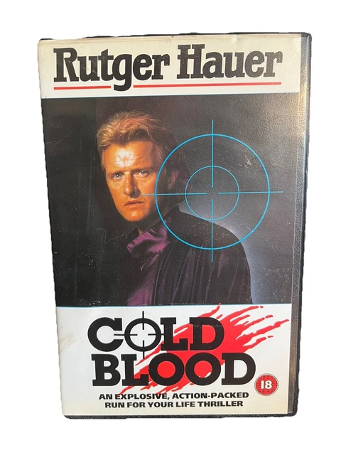 COLD BLOOD RUTGER Hauer VHS Video Tape - Big Box Edition - Checked VGC ...