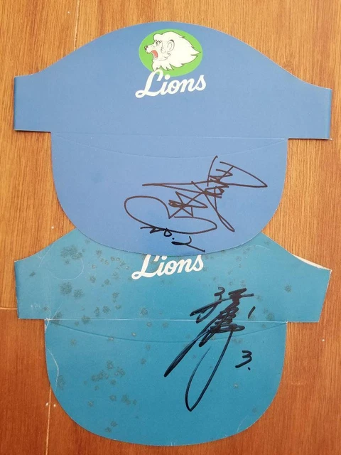 KIMIYASU KUDO KOJI Akiyama Hirohisa Matsunuma etc Autograph Seibu Lions ...