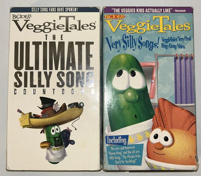 VEGGIETALES 2 VHS used. Ultimate Silly Song Countdown & Very Silly ...
