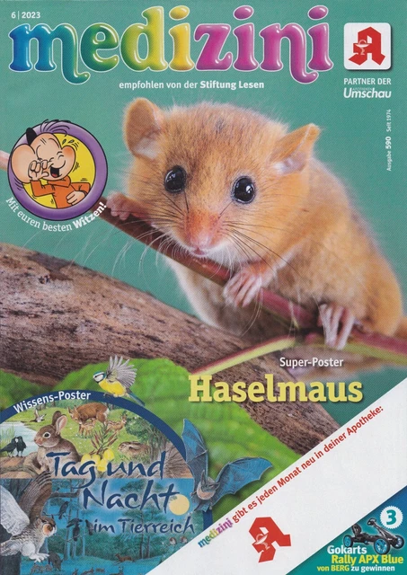 MEDIZINI APOTHEKENZEITUNG 6/2023 Poster Haselmaus - Tag + Nacht im ...