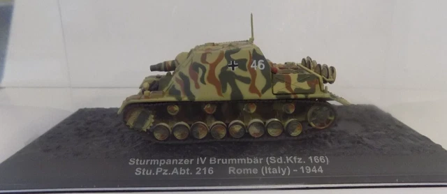 STURMPANZER IV BRUMMBAR Sd.kfz.166 Stu.pz.abt.216 Rome Italy 1944 1:72 ...