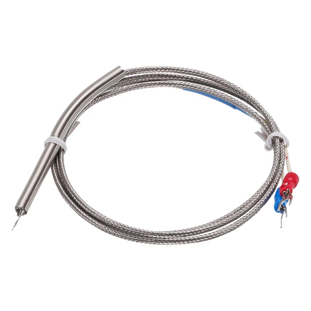 K TYPE THERMOCOUPLE Temperature Sensor 4mm Ring 3.3ft Wire 0 to 600°C ...