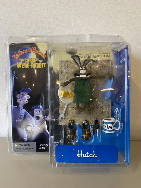WALLACE AND GROMIT The Curse Of The Were Rabbit McFarlane Figure- Hutch ...