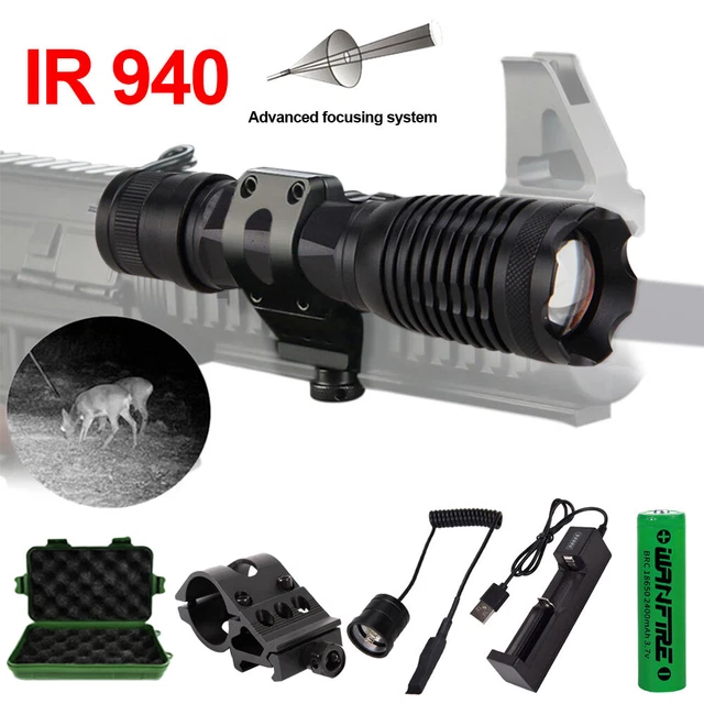 INFRARED 10W 940NM Torch IR Light Night Vision Illuminator Scope Flashlight Set £20.39 - PicClick UK