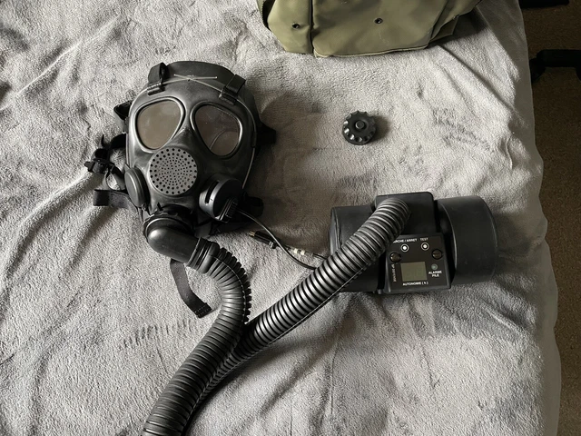 FRENCH EPHESE GAS Mask Respirator ARFA MP5 PAPR CBRN NBC RARE £363.72 ...