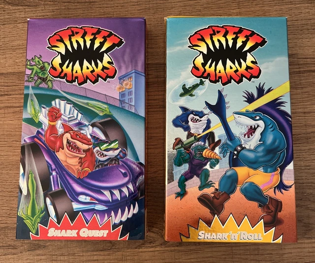 STREET SHARKS VHS Lot Of 2 Shark Quest & Shark N' Roll Vintage 1990s ...