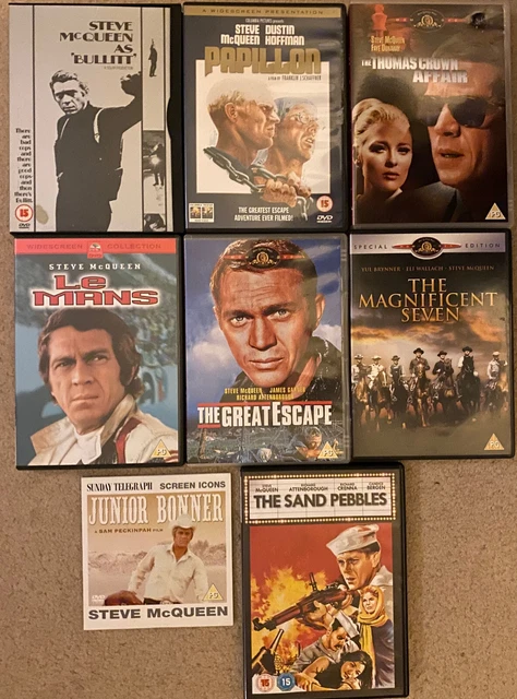 STEVE MCQUEEN CLASSIC movies bundle 8 x DVDs EUR 5,74 - PicClick IT