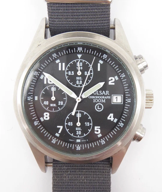 PULSAR MILITARY ISSUED British Raf Chronograph Wristwatch 2006 £46.00 ...