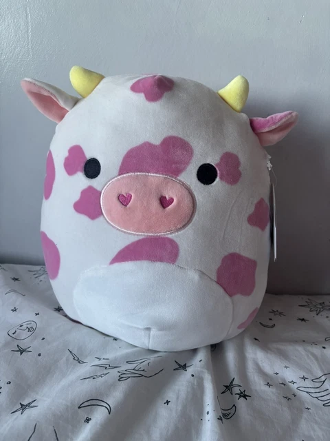 RARE BNWT SQUISHMALLOW Evangelica the Pink Spotted Cow 12” US Import ...