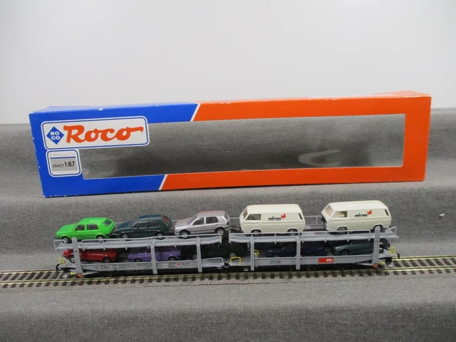 WAGON DE MARCHANDISES Roco 46631 wagon de transport automobile CFF [H0 ...