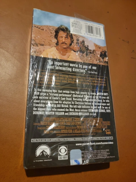 DUSTIN HOFFMAN LITTLE BIG MAN SEALED VHS Studio Watermark New Sealed ...