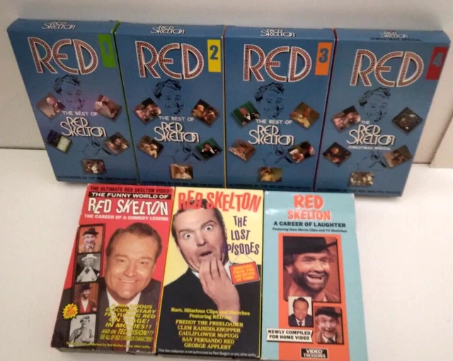 7 RED SKELTON VHS Best Of/Funny World/Lost Episodes/Career of Laughter ...