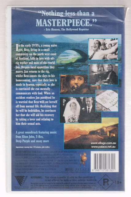 RARE VHS VIDEO Tape BREAKING THE WAVES Ex-Rental Big Box Palace Watson ...