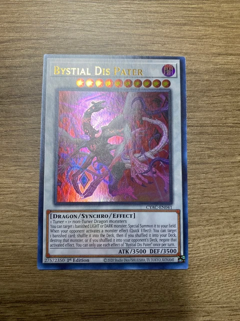 1 X YUGIOH Bystial Dis Pater - CYAC-EN041 - Ultra Rare 1st Edition $16. ...