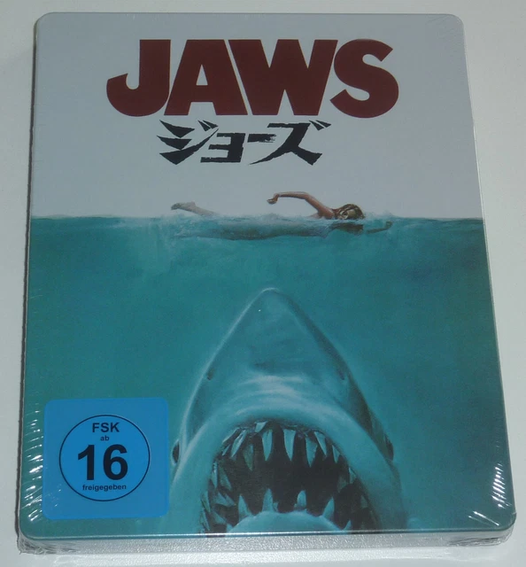 JAWS 4K UHD/2D 2-Disc Blu-Ray Steelbook Neu & Ovp Japan Artwork Der ...