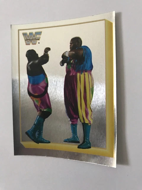 WWF WRESTLING MEN ON MISSION Folie Merlin Aufkleber WWE 93 Hasbro Figur ...