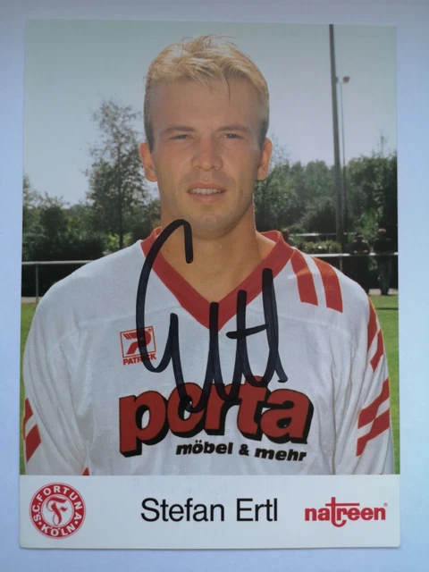 STEFAN ERTL SC Fortuna Köln Autogrammkarte Fußball Sport Bundesliga ...