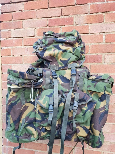GENUINE BRITISH ARMY Web Tex Bergen Rucksack DPM With Side Pouches ...