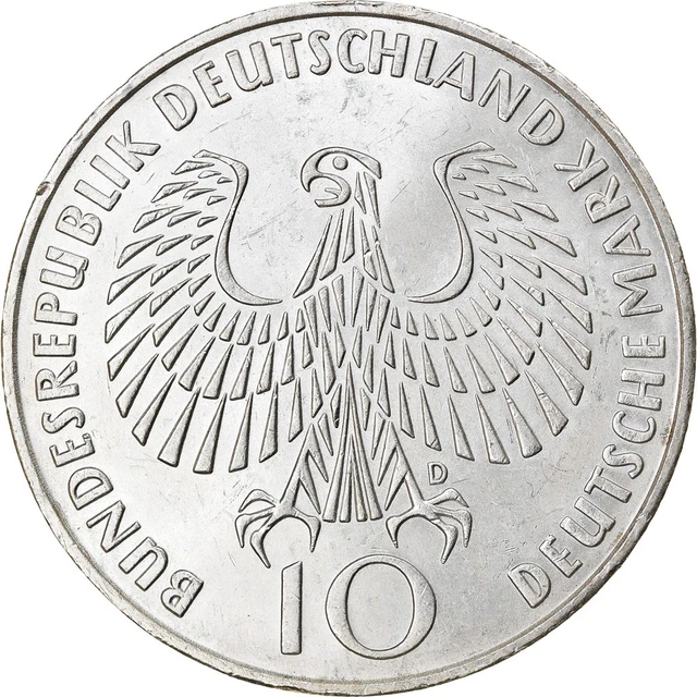 MONNAIE, RÉPUBLIQUE FÉDÉRALE allemande, 10 Mark, 1972, Munich, SUP ...