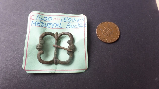 MEDIEVAL BUCKLE from an OLD COLLECTION found metal detecting finds ...