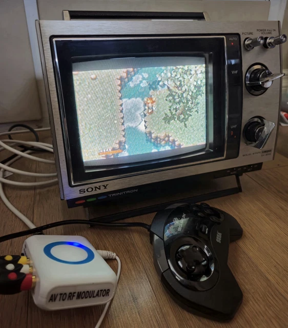 VINTAGE SONY TRINITRON Model KV-8000 CRT Television Incl. AV to RF ...