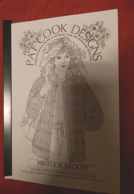 KNITTING PATTERN PINTUCK Jacket Passap /pfaff Duomatic /e6000 £20.00 ...