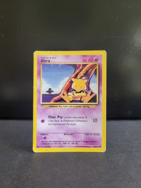 CARTE POKÉMON : Abra | 43/102 | Set de base | MP-G | Wizards FR EUR 1 ...