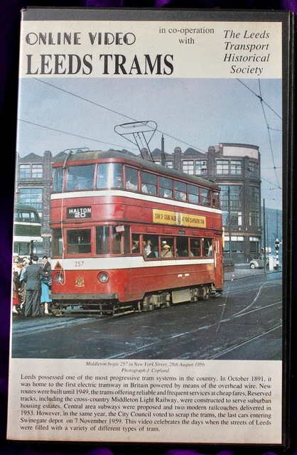 LEEDS TRAMS - Video VHS - with Leeds Transport Historical Society, Pal ...
