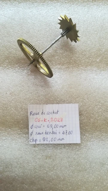 HORLOGE COMTOISE ROUE de rochet (06.K.2023) uhr old french clock ...