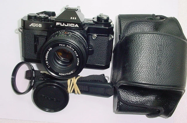 FUJICA AX-3 35MM Film SLR Manual Camera with X-Fujinon 50/1.9 FM Lens ...