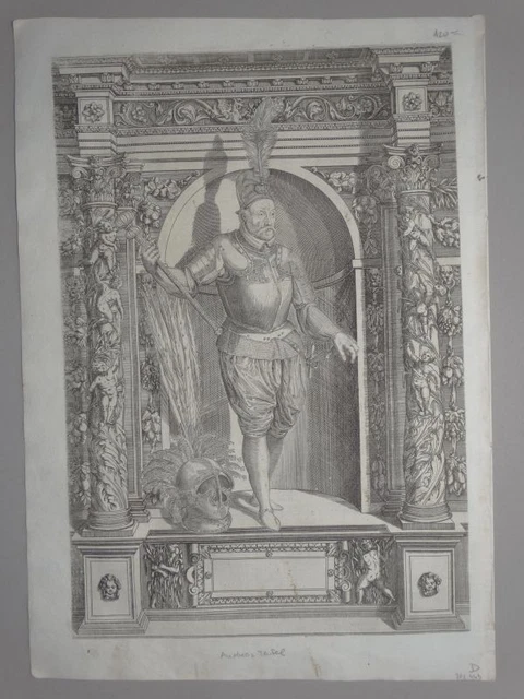 ANDREAS TEUFEL - Bildnis Feldherr - Notzing - Kupferstich Custos - 1603 EUR 19,99 - PicClick DE