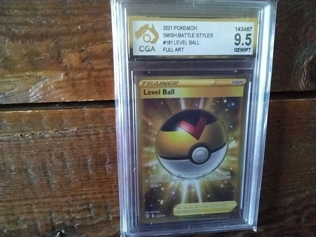 POKEMON VMAX GOLD secret graded promo level ball vstar 181/163 v gx ex ...
