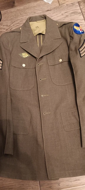 USAAF WW2 ENLISTED Winter Service Uniform Set 38R 30x35 £111.17 ...