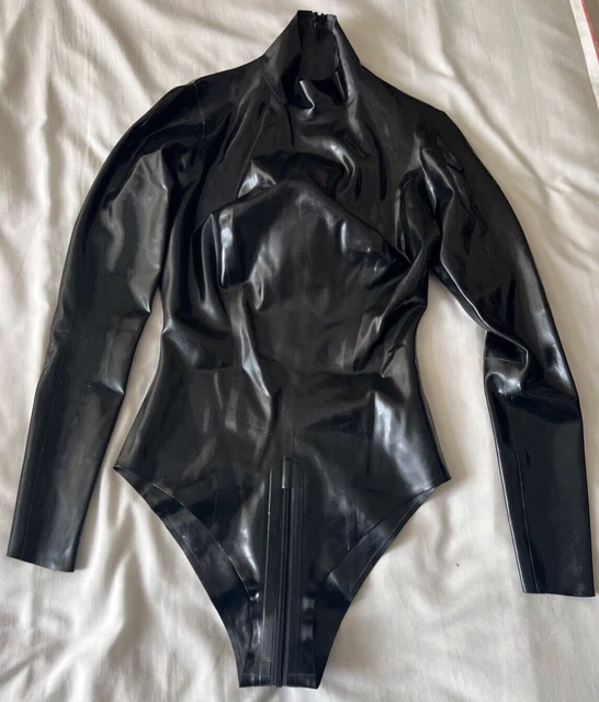 LIBIDEX LATEX/RUBBER LONG sleeved Princess Leotard (High Cut) $146.36 ...