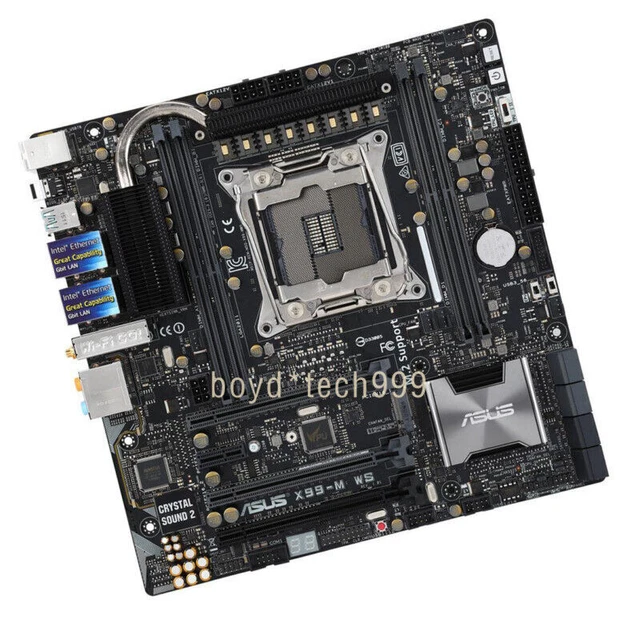 ASUS X99-M WS motherboard Intel X99 LGA2011-v3 Micro ATX DDR4 DIMM USB3 ...